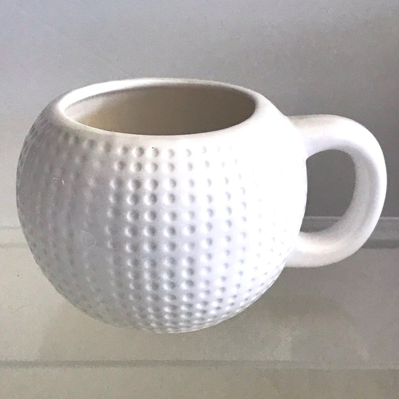 Dining | Ceramic Golf Ball Shaped Coffee Mug Or Planter Novelty | Poshmark